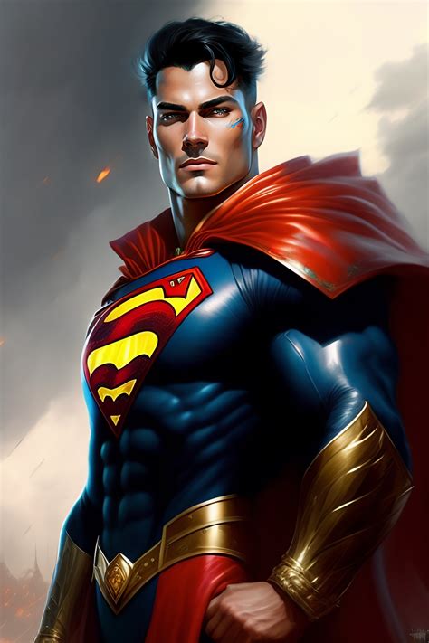 Lexica Portrait Of A Warhammer Superman Epic Tragic Military Art