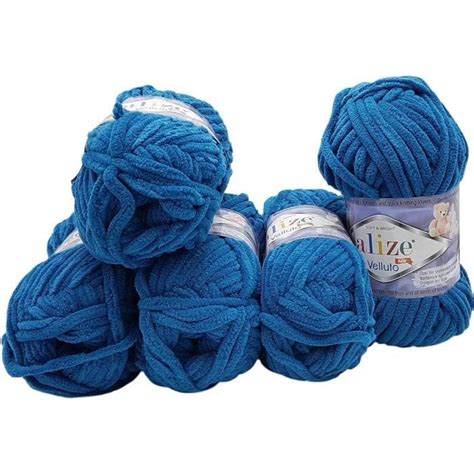 Alize Lot De 5 Pelotes De Laine À Tricoter Pour Bébé 500 G Super