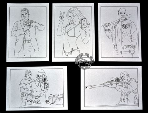 Grand Theft Auto 5 Coloring Pages Brandon Russell S Coloring Pages