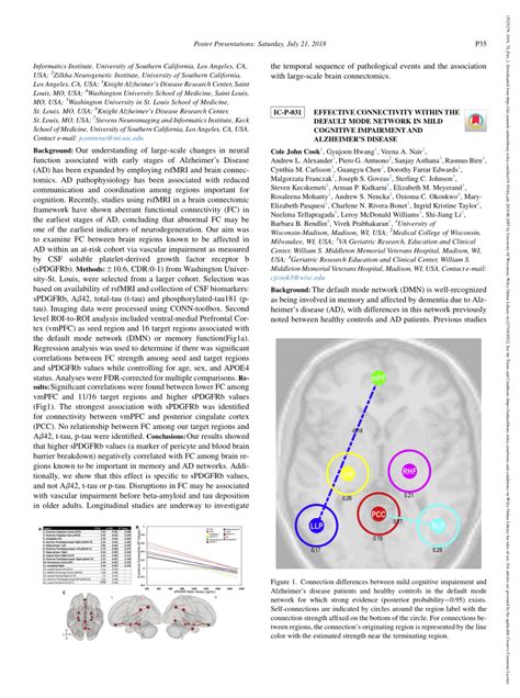 pdf effective connectivity within the default mode network in mild