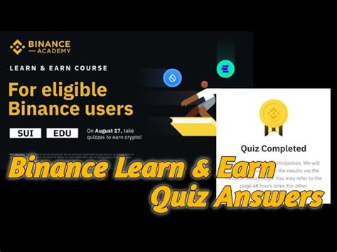 Binance EDU Quiz Answer Today Binance Learn And Earn Quiz Answer Today