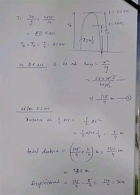 a particle is projected vertically upwards with an initial velocity of 404 m s find the