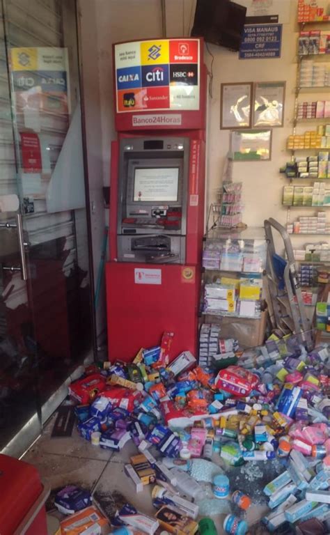 Criminosos tentam explodir caixa eletrônico na zona norte de Manaus