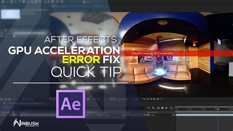 After Effects This Effect Requires Gpu Acceleration Fix Youtube