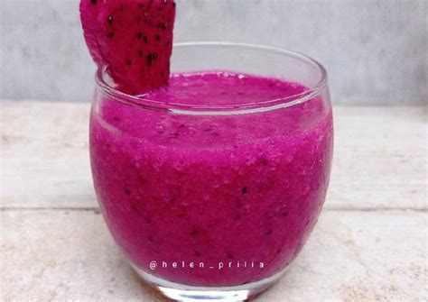 Resep Jus Buah Naga Merah Pisang Oleh Naads Kitchen Cookpad