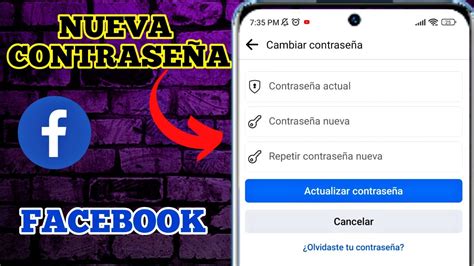 Comó cambiar contraseña de Facebook 2024 Poner una nueva contraseña