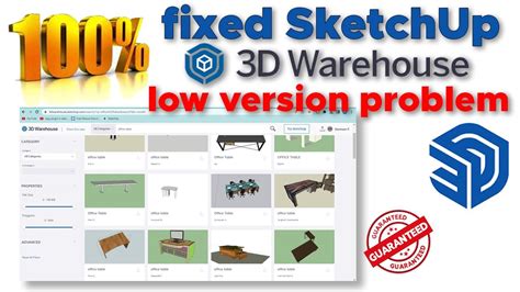 How To Fixed Sketchup D Warehouse Low Version Problem Sketchup
