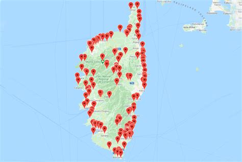 Arriba 49 Imagen Carte Des Campings En Corse Fr Thptnganamst Edu Vn