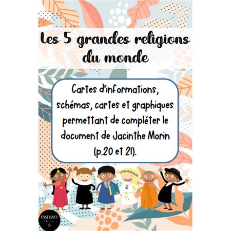 Cartes D Informations Sur Les Grandes Religions