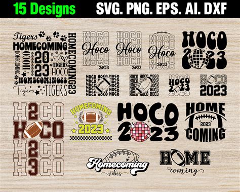 Hoco 2023 Bundle SVG Homecoming 2023 Svg Reunion Svg Hoco Shirt Svg