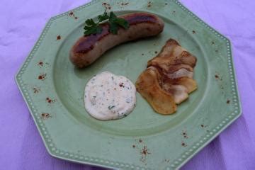 Recette Boudin blanc poêlé et son éventail de pommes à la sauce