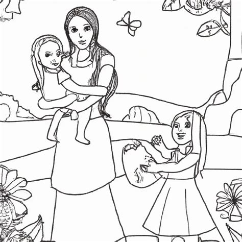 Mãe e Filha Desenhos para Colorir Atividades Grátis