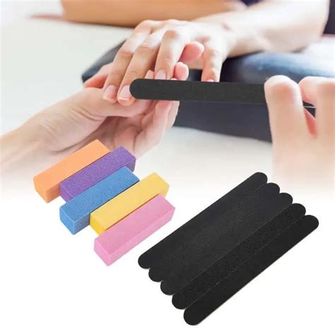 10 Pcs Set Nail Files Nail Art Sanding Buffer Block Pedicure Manicure