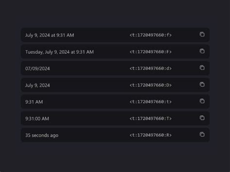 Advanced Discord Timestamps Generator Online Tool