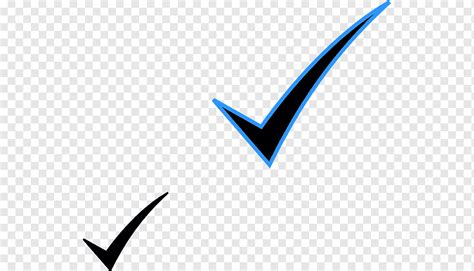 Logo Line Angle Merk Point Tanda Centang Hitam Biru Sudut Teks Png