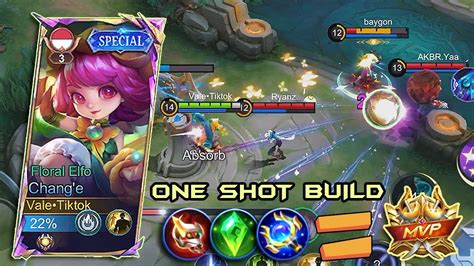 100 BRUTAL DMG CHANG E ONE SHOT BUILD BUILD TOP 1 GLOBAL CHANG E