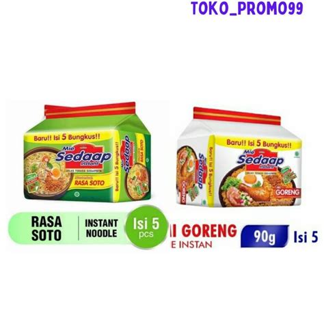Jual Mie Instan Mie Sedap 1 Pack 5 Pcs Mie Sedap Goreng Dan Mie Sedap