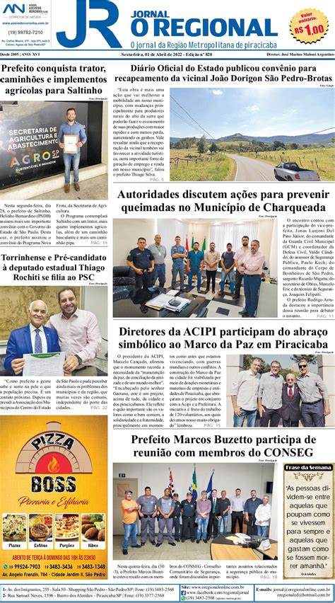 JORNAL O REGIONAL Edição 820 01 04 2022 williamjornalista1973 Page