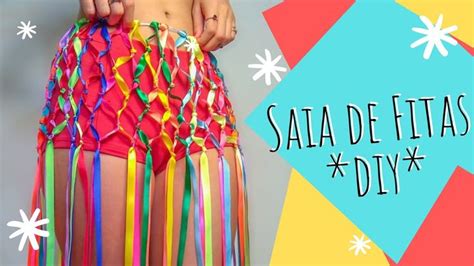 Como Fazer SAIA De FITAS Para CARNAVAL Como Fazer Saia Fantasias