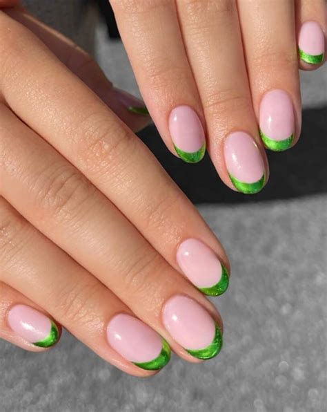 Gorgeous Green French Tip Nails You Ll Love