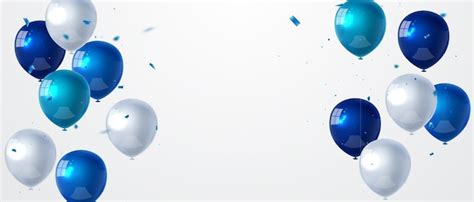 Agregar M S De Fondo Azul Globos Camera Edu Vn