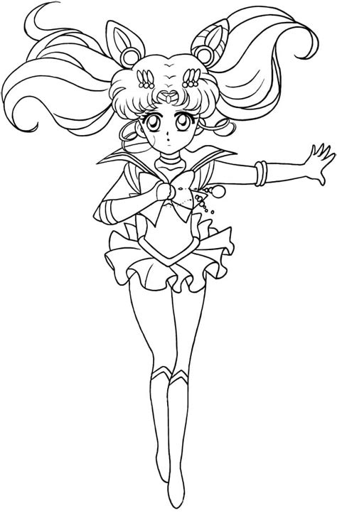 Chibiusa Sailor Moon Coloring Page Free Printable Coloring Pages For