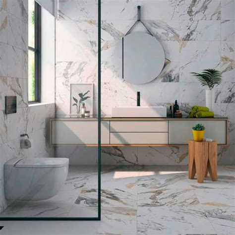 PORCELANATO PARA PISO Y PARED PULIDO MARMOLADO BLANCO 60X60 RECTIFICADO