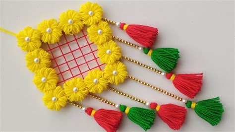 Easy Woolen Wall Hanging Craft Ideas Woolen Toran Woolen Wall Hanging