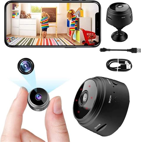 Masoffi Mini Camera Espion de Surveillance à Distance 1080p HD Espion
