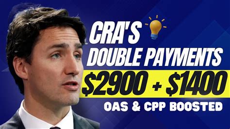 Exclusive Update CRA S Double Payments OAS CPP Boosted To 2900