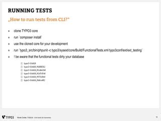 Functional Tests For Dummies PPT