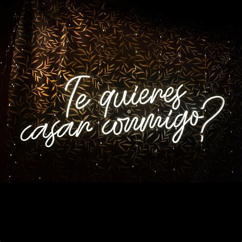Letrero Led Neón Te Quieres Casar Conmigo Amazon mx Hogar y Cocina