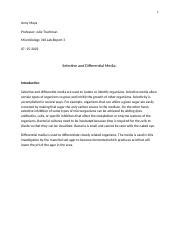 Selective And Differential Media In Microbiology Course Hero