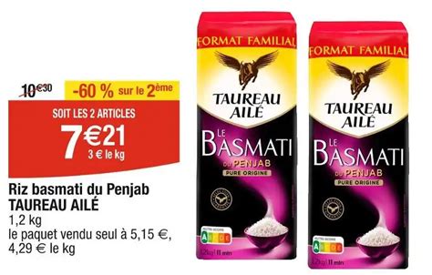 TAUREAU AILÉ Riz basmati du Penjab