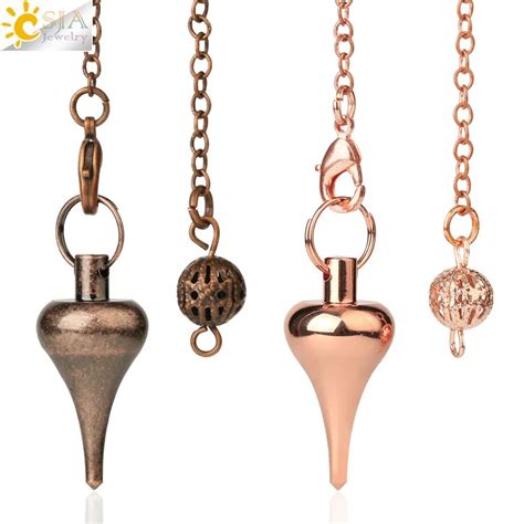CSJA P Ndulo De Adivinaci N Colgante De Metal Reiki Para Adivinaci N De