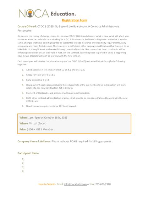 Fillable Online Nocabuild Files Ccdc Go Beyond
