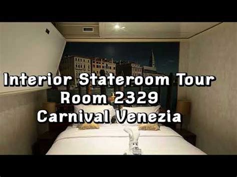 Interior Stateroom Tour Carnival Venezia YouTube