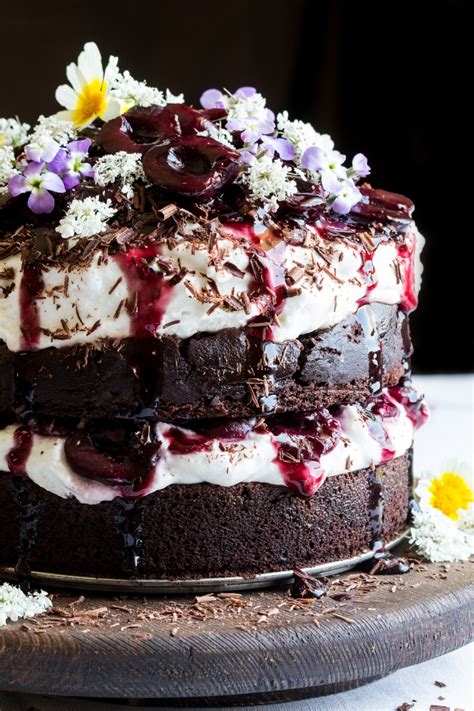 Vegan Black Forest Cake Lazy Cat Kitchen
