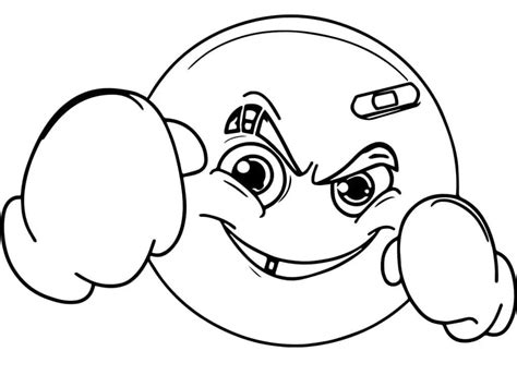 Desenhos De Emoji Gato Sorridente Para Colorir E Imprimir