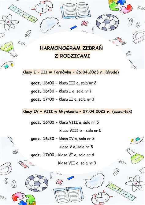 Zaproszenie Na Zebranie Z Rodzicami Szko A Podstawowa Im Jana Paw A