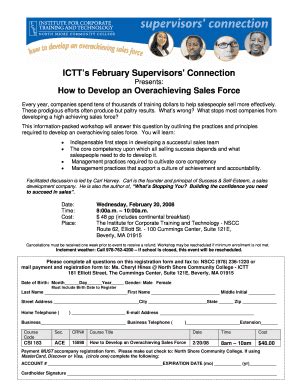 Fillable Online Myweb Northshore ICTT S February Supervisors