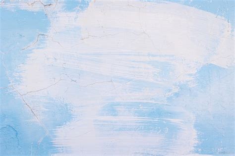 Viejo patrón de textura de pared pintada de azul y blanco material de