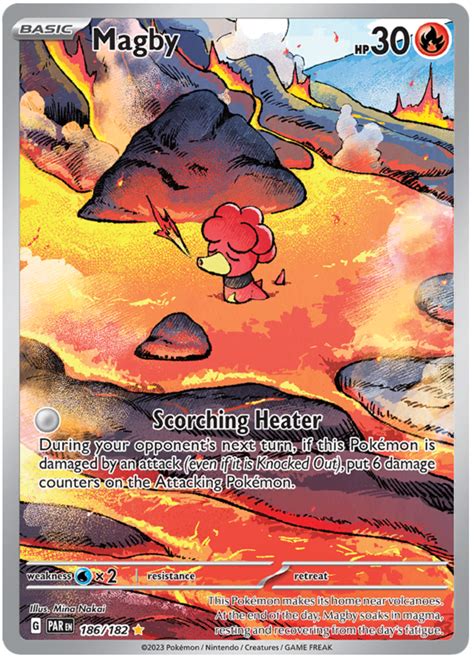 Magby Paradox Rift 186 Pokemon Card