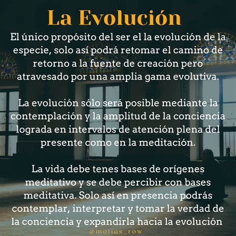 El Nico Prop Sito Del Ser El La Evoluci N De La Especie Solo As