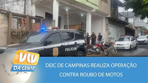 Deic De Campinas Realiza Opera O Contra Roubo De Motos E Recepta O De