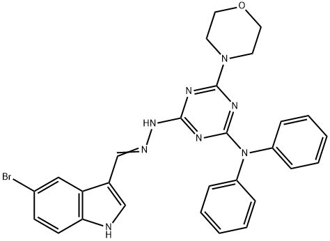 4 2E 2 5 Bromo 1H Indol 3 Yl Methylidene Hydrazinyl 6 Morpholin