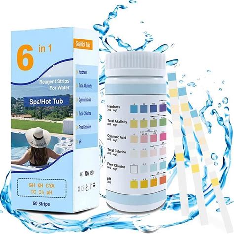 Cygjing Test Piscine Test Bandelette Piscine 6 In 1 Bandelette Piscine
