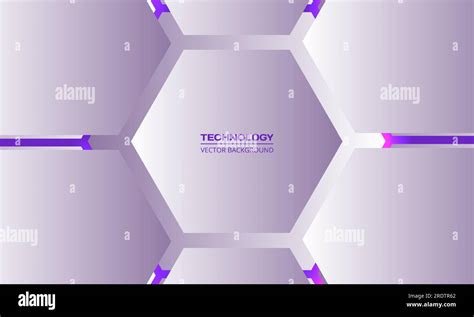 3d Hexagonal Technology Abstract Background Vector Illustration Stock