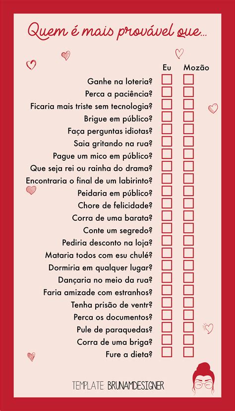 Pin De Eduarda Matos Em Templates Brincadeiras Para Casais Perguntas