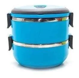 Marmita Dupla De Aço Inox Térmica Box 2 Compartimentos MercadoLivre